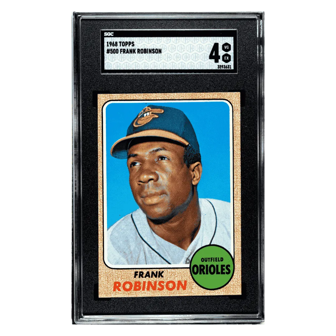 Frank Robinson SGC 4 1968 Topps Card #500 – Fan Cave